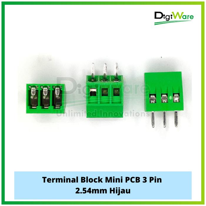 Jual Terminal Block Mini PCB 3 Pin 2.54mm Hijau - Kota Surabaya ...