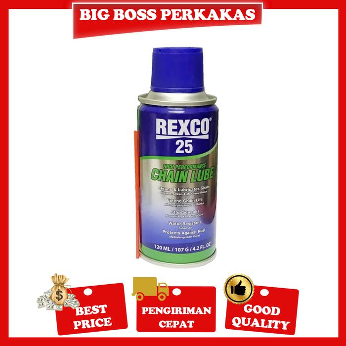 Jual Rexco 25 Pelumas Rantai high Performance Chain Lube 120 Ml - Kab ...
