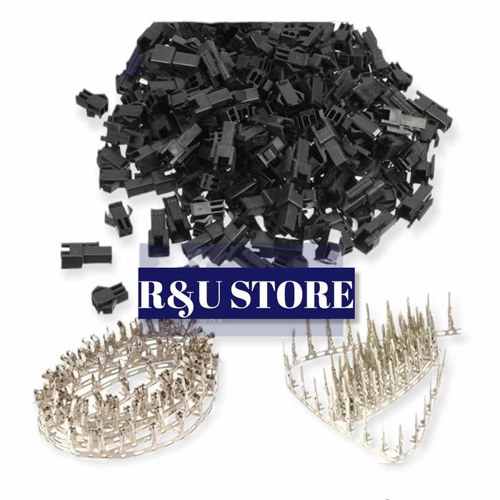 Jual Socket + Skun JST SM 2 Pin / Konektor Kabel JST SM 2 Pin (isi 100 ...