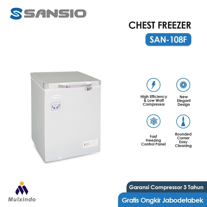 Jual SANSIO - Chest Freezer 108 Liter / SAN-108F - Jakarta Selatan ...