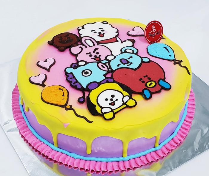 Jual Kue Ulang Tahun BTS BT21 / Kue Karakter / Cake - Kota Tangerang ...