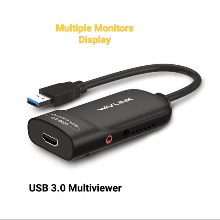 Jual Multiple Monitors Display USB 3.0 Multiviewer Extend Display Full ...