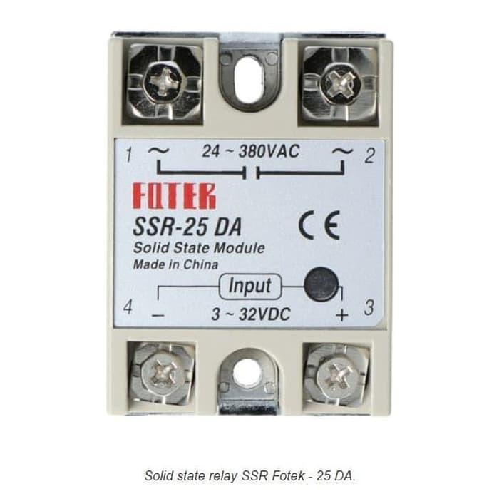 Jual Solid State Relay SSR-25DA 25A/250V 3-32VDC/24-380VAC - Kota ...