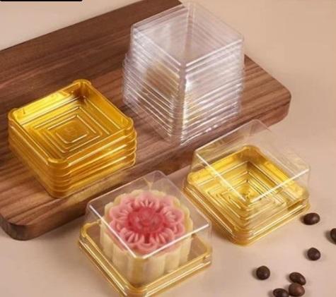 Promo Tray Mika Mooncake Tutup Tempat Kue Bulan Cases Gold Emas 6cm ...