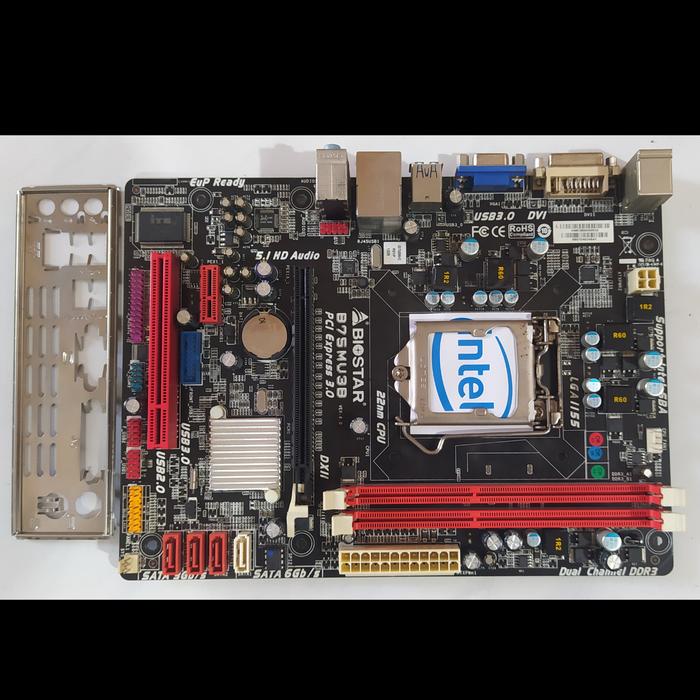 Jual Motherboard B75 BIOSTAR LGA 1155 Mainboard Mobo - Kota Surabaya ...