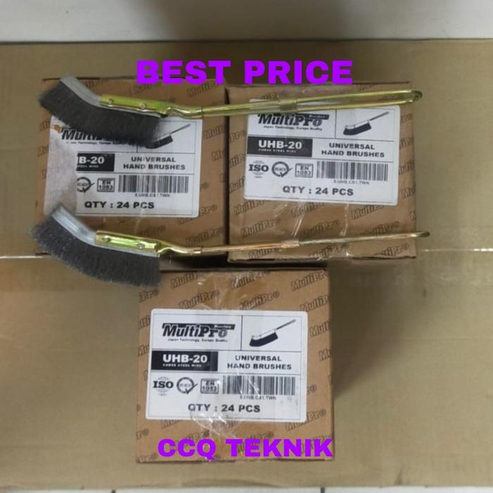 Jual sikat gagang besi hand brush UHB-20/HJ 21 baja bengkok multipro - Jakarta Barat - CCQ ...