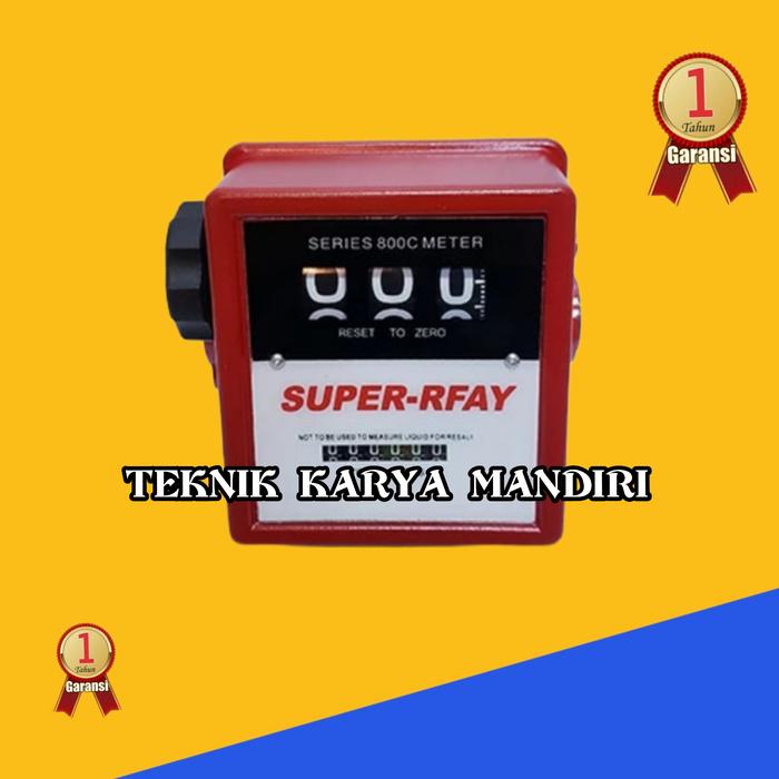 Jual FLOW METER SUPER - RFAY SIZE 1 INCH 3 DIGIT SERIES 800C ORIGINAL 1 ...