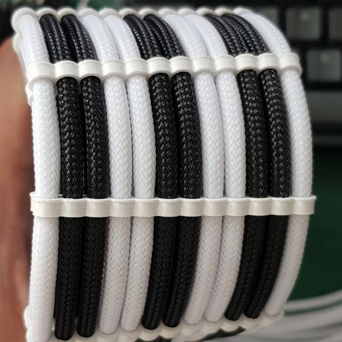 Jual Custom Sleeving 24 Pin Motherboard Extension Cable - PutihHitam ...
