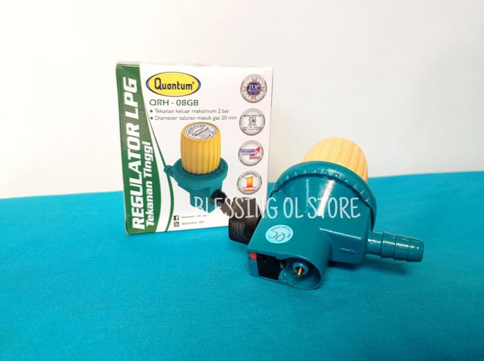 Jual REGULATOR KOMPOR GAS TEKANAN TINGGI QRH-08 GB / REGULATOR NON ...