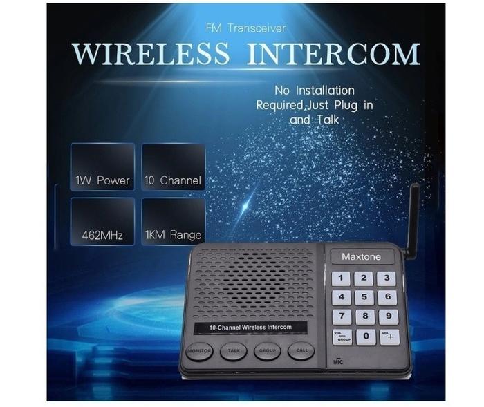 Jual INTERKOM INTERCOM INTERPHONE AIPHONE WIRELESS WIRELES MAXTONE 10 ...