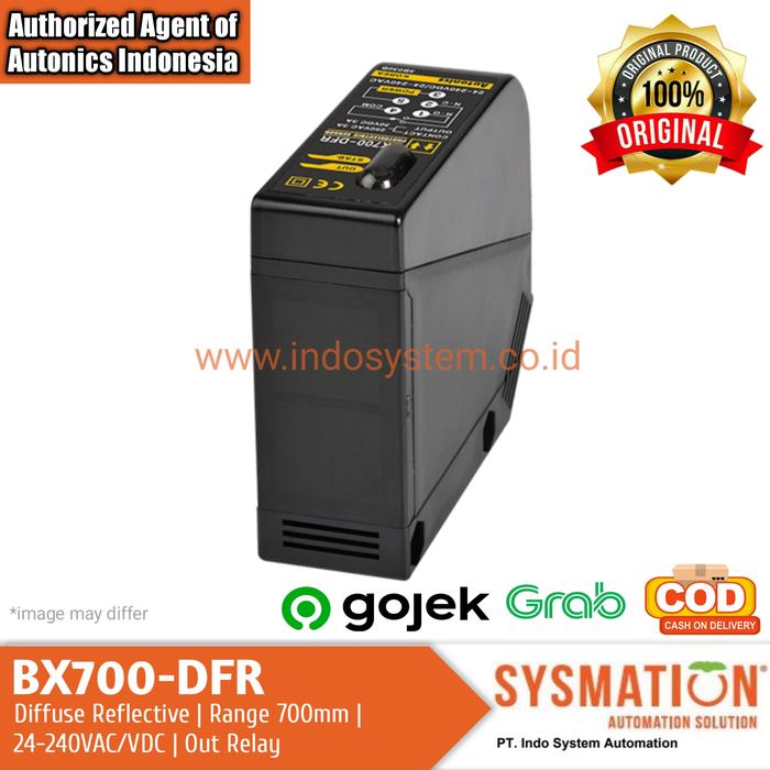 Jual Autonics Photoelectric Sensor BX700-DFR 24-240VAC/VDC Output Relay ...
