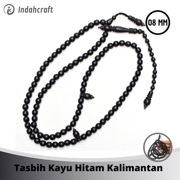 Jual Indah craft-Tasbih Muslim Kayu Hitam Kayu Arang Kalimantan Asli ...