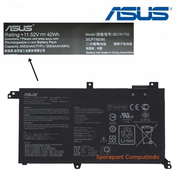Jual Battery Baterai Asus Vivobook 15 F571GT F571GD b31n1732 - Jakarta ...
