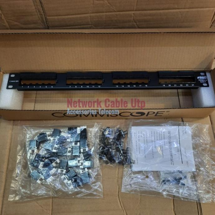 Jual Best Patch Panel 24 Port Cat.6 Amp Commscope Loaded/Komplit Modular - Kota Surabaya - Lalaa ...