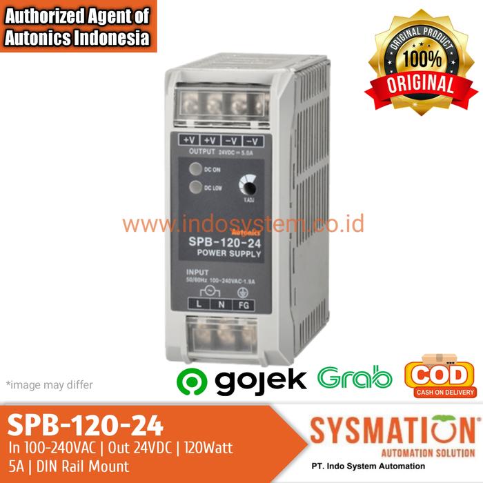 Jual Autonics Switching Power Supply SPB-120-24 120Watt 24VDC 5A - Kota ...