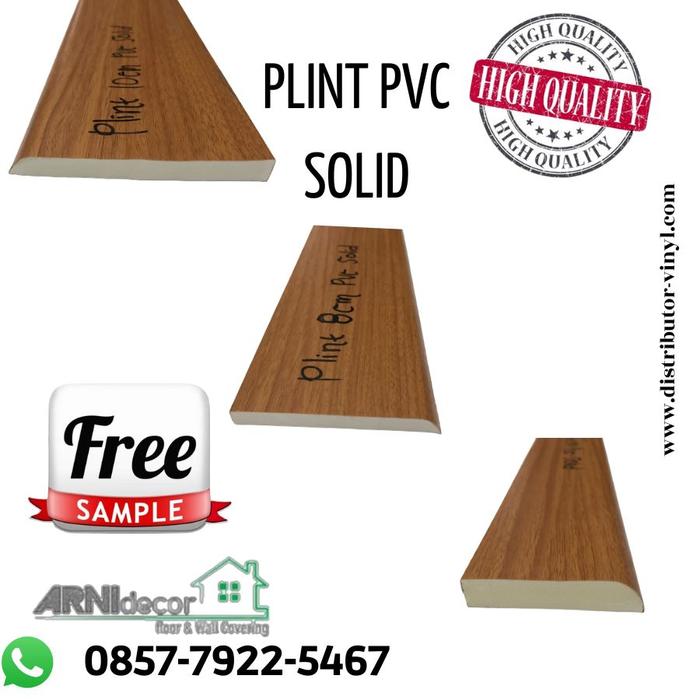 Jual List dinding plint pvc solid 10cm motif kayu costume warna ready ...