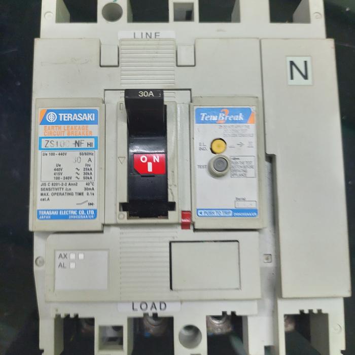 Jual ELCB TERASAKI ZS100 30A 4P 30mA terasaki - Jakarta Pusat - INDO KARYA PANEL | Tokopedia