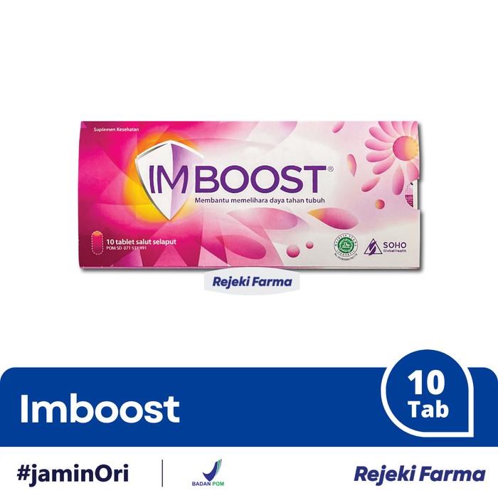 Jual Imboost tablet daya tahan tubuh 1 strip isi 10 tablet - imbost ...