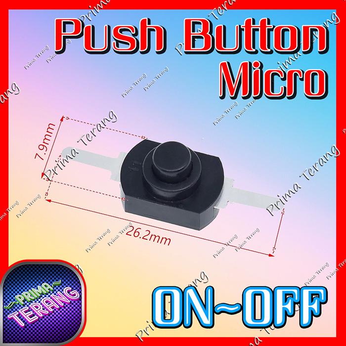 Jual Mini Push Button On Off Saklar Senter Kecil DC 30V 1A Self Locking ...