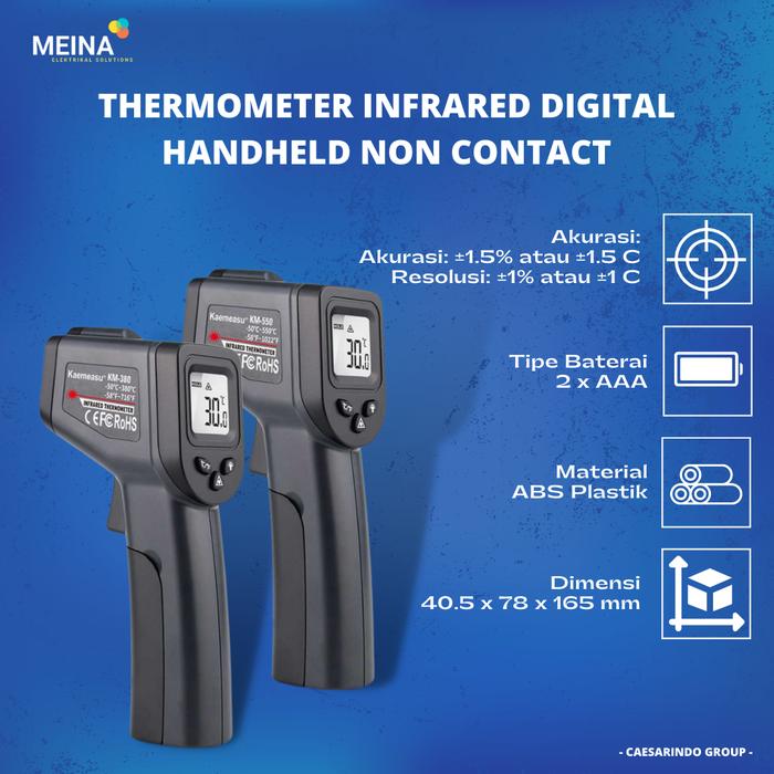Jual THERMOMETER INFRARED NON CONTACT LASER TERMO GUN IR TERMOMETER ...