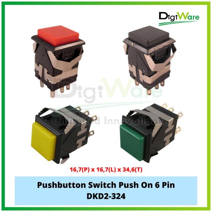 Jual Pushbutton Switch Push On 6 Pin DKD2-324 - Kota Surabaya ...