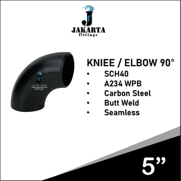 Jual Elbow/Knee 90 Pipe Pipa Besi A 234 SCH 40 BW Las Size 4" s/d 12" SNI - SIZE 4" - Kab ...