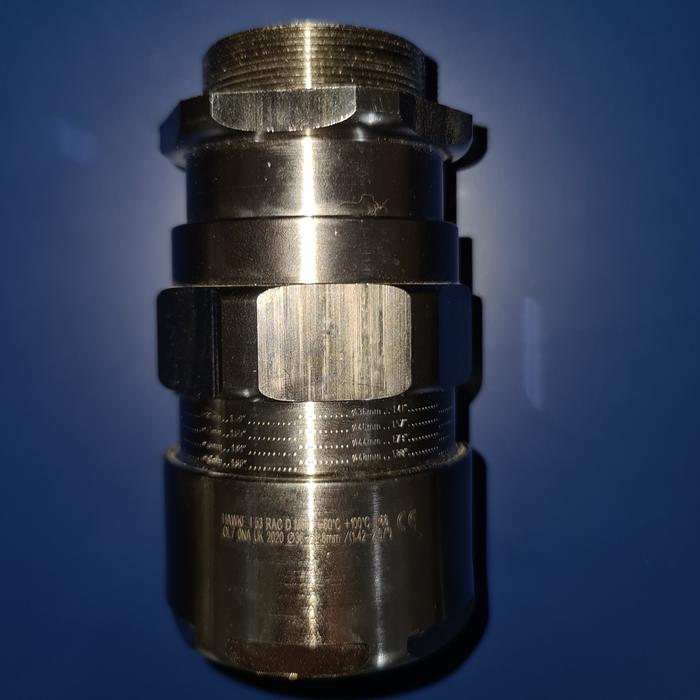 Jual Cable Gland Hawke 153 RAC D M50 Metric Brass Nickel UL Industrial ...