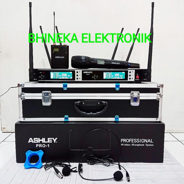 Jual mic wireless ashley pro1 pro-1 original mic handheld clip on ...