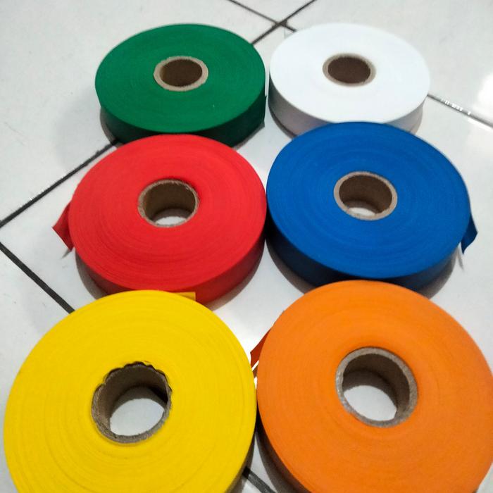 Jual Flagging Tape Pita Survey 100M Merah,Kuning,Hijau,Biru,Orange,Putih - Jakarta Barat ...