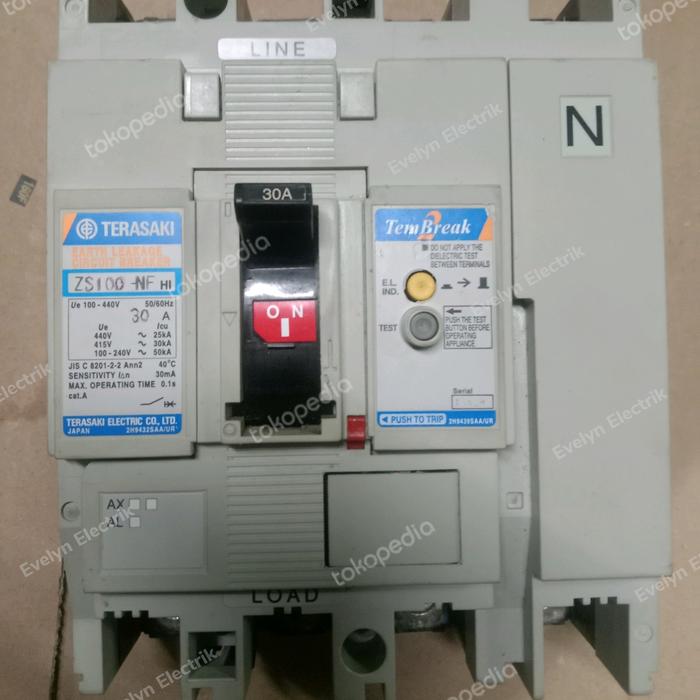 Jual ELCB TERASAKI ZS100 30A 30MA 4P - Jakarta Pusat - Evelyn Electrik | Tokopedia