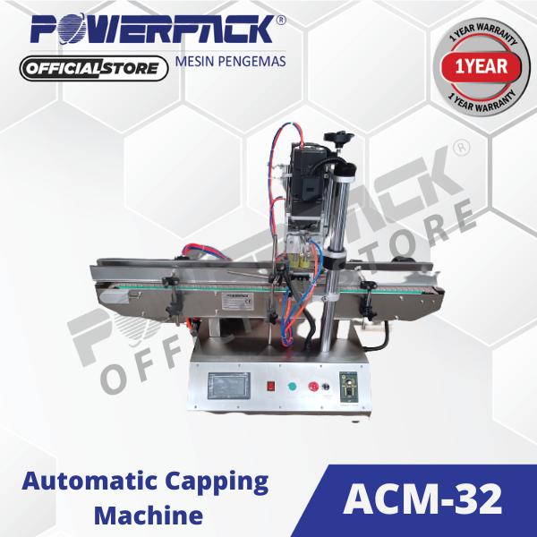 Jual POWERPACK Mesin Penutup Botol Automatic Capping Machine ACM-32 ...