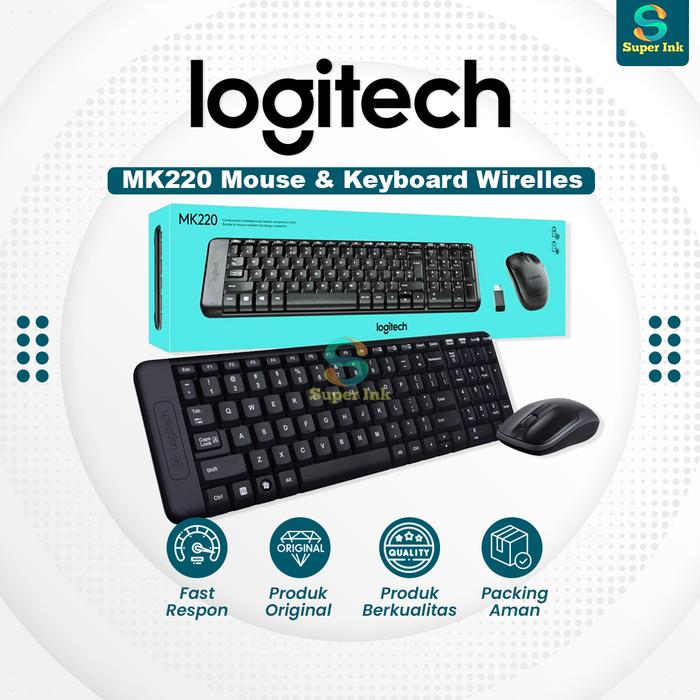 Promo Mouse Laptop Logitech M220 Wireless Keyboard K220 Komputer ...