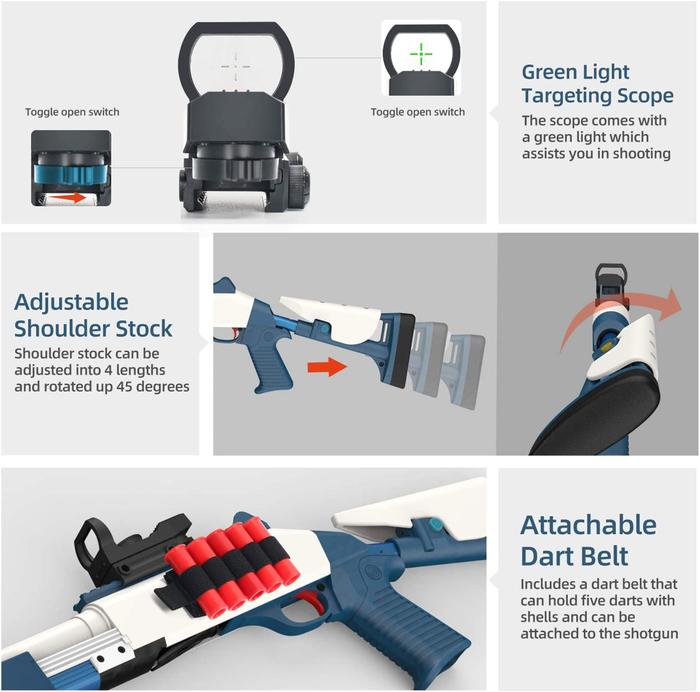 Jual Mainan Watergel Blaster Udl Xm1014 Shell Ejecting - Hitam Di Seller Velvet Store ...