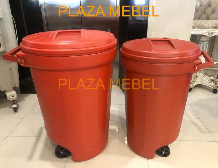 Jual Tempat Sampah Roda 120 - 180 Liter BESAR Tong Kuat ( Biru / Merah ) - Kota Makassar - Plaza ...