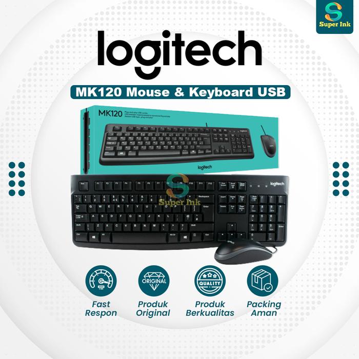 Jual Mouse Laptop Logitech M120 Usb Keyboard Logitec K120 Komputer Computer Jakarta Barat