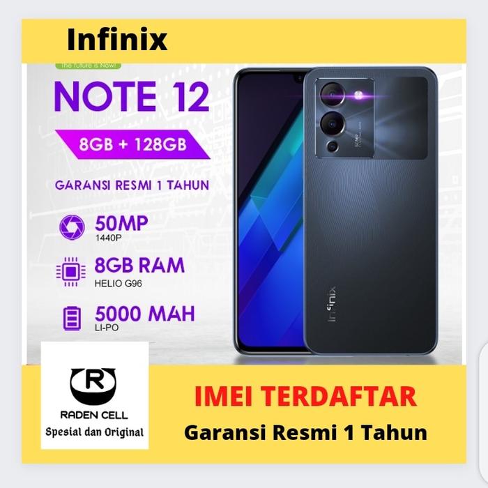 Jual Infinix Note 12 Ram 8/128 GB Handphone 4G HP Android 4G Garansi ...