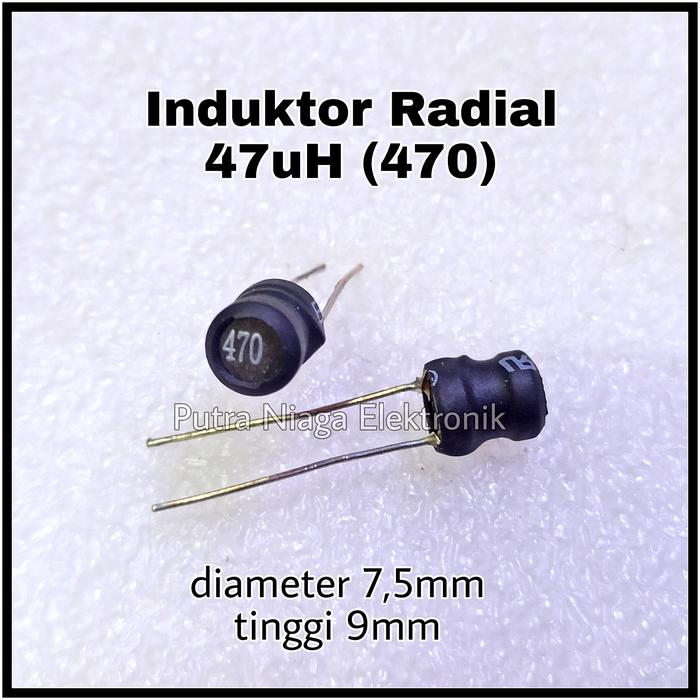 Jual Induktor Radial 47uH/ Kode : 470 Lilitan / Inductor 0,047mH - Kota ...