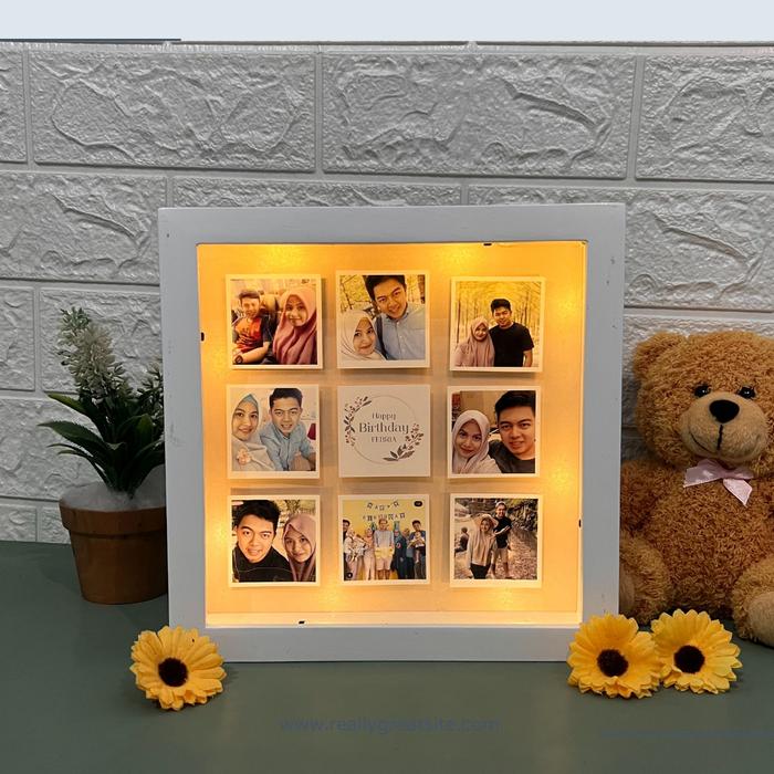 Jual Frame Photo Box Kolase Foto Custom Dengan Lampu LED - Kota Malang ...