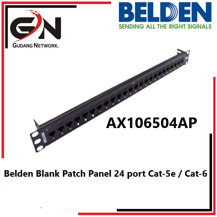 Jual Belden Patch Panel 24 port Cat-5e / Cat-6 AX106504AP patchpabel ...