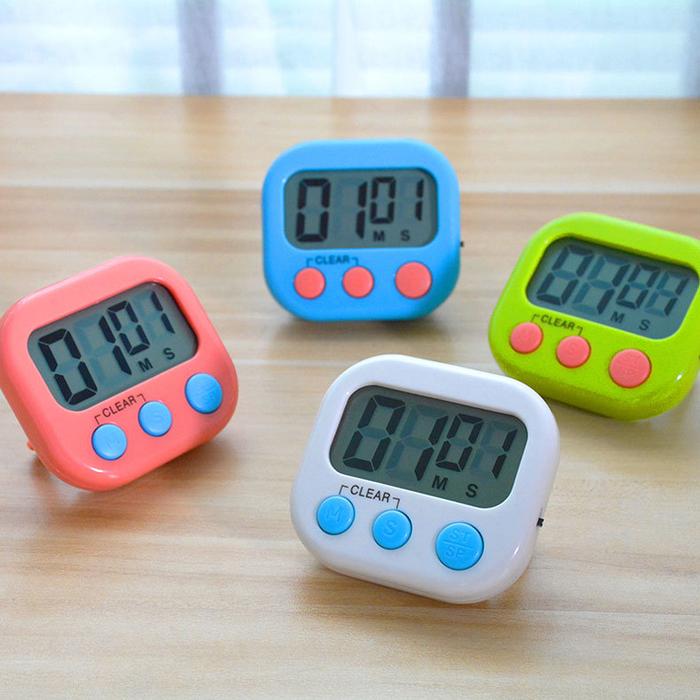 Jual Timer Masak Digital Rainbow Series Kitchen Cooking Clock Alarm LCD ...
