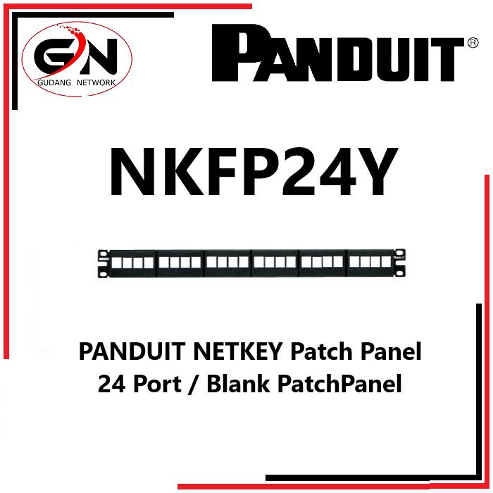 Jual PANDUIT NETKEY Patch Panel 24 Port / Blank PatchPanel NKFP24Y ...