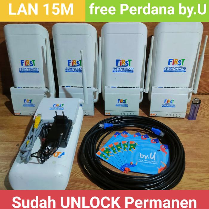 Jual Paket Modem Bolt Titan BL400-BL401 Unlock LAN 15 Meter LTE Siap ...