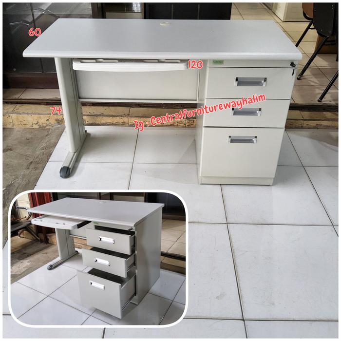 Jual meja tulis/kantor/komputer minimalis rangka besi - Kota Bandar ...
