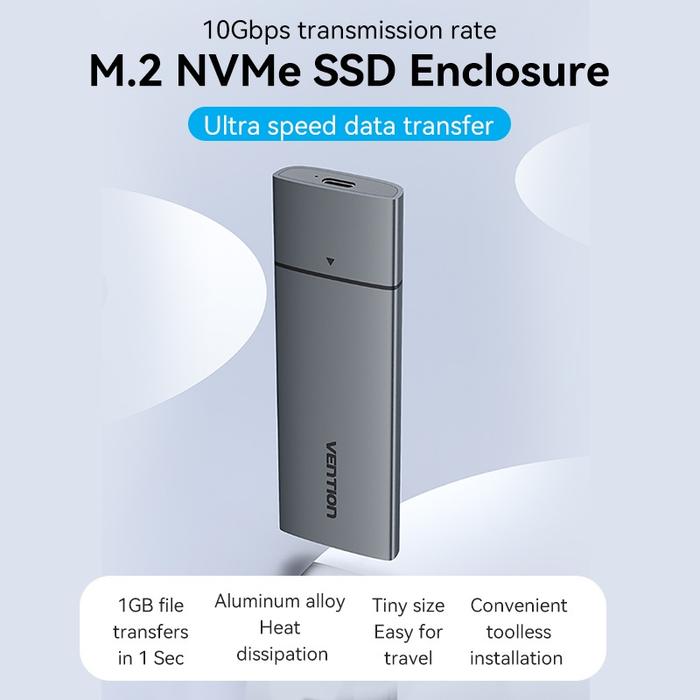 Jual Vention Ssd M2 Nvme Enclosure Ngff M.2 Sata Nvme External Case ...