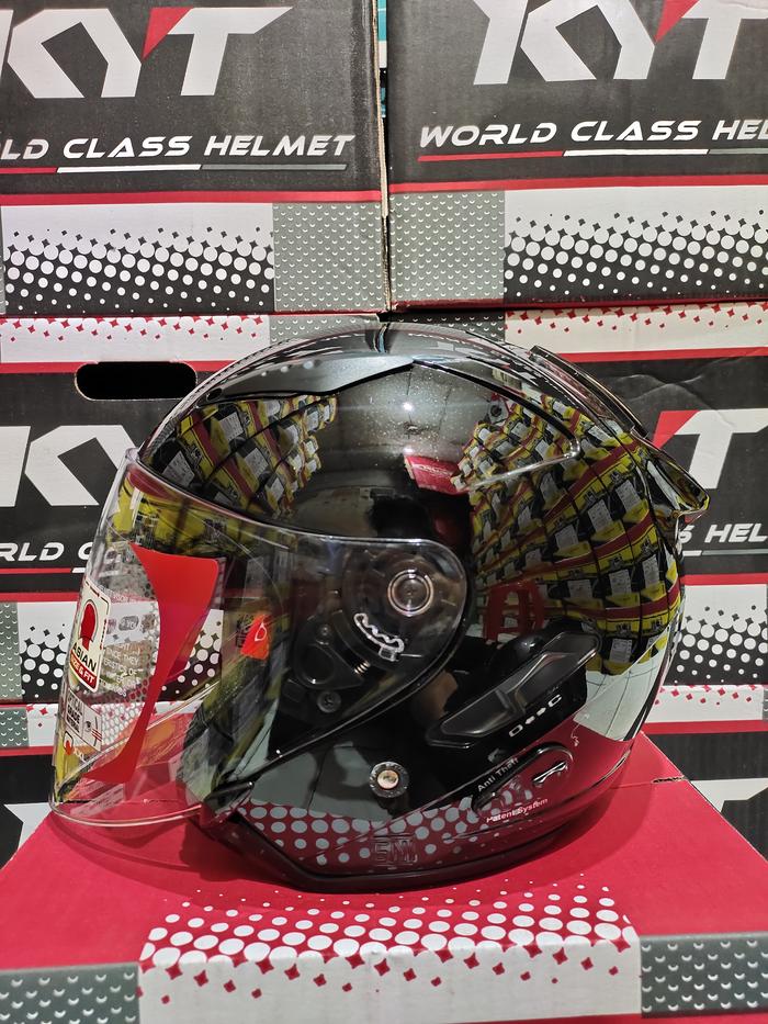 Jual helm ukuran XXL Kyt Galaxy flat R polos / helm kyt galaxy ukuran ...