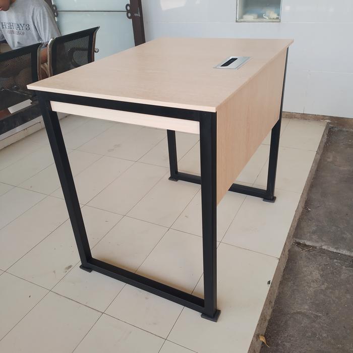 Jual meja kerja uk 60x80cm tinggi 74cm/(lubang kabel)/penutup depan ...