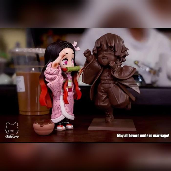 Jual NEZUKO & ZENITSU CHOCO BY LITTLE LOVE (PO) RESIN STATUE DEMON ...