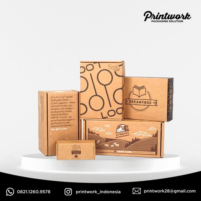 Jual CUSTOM CORRUGATED BOX SCREEN PRINTING / SABLON BOX - Jakarta Pusat - printwork official ...