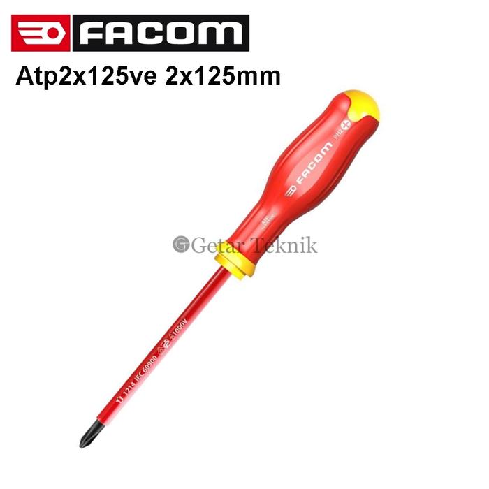 Jual Obeng Plus Facom Atp2x125ve Ph2 2x125 Mm insulated screwdriver ...