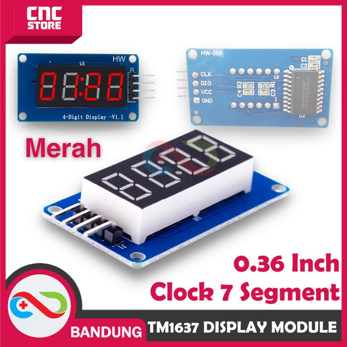 Promo [CNC] TM1637 DISPLAY MODULE FOR ARDUINO 7 SEGMENT 0.36INCH CLOCK ...